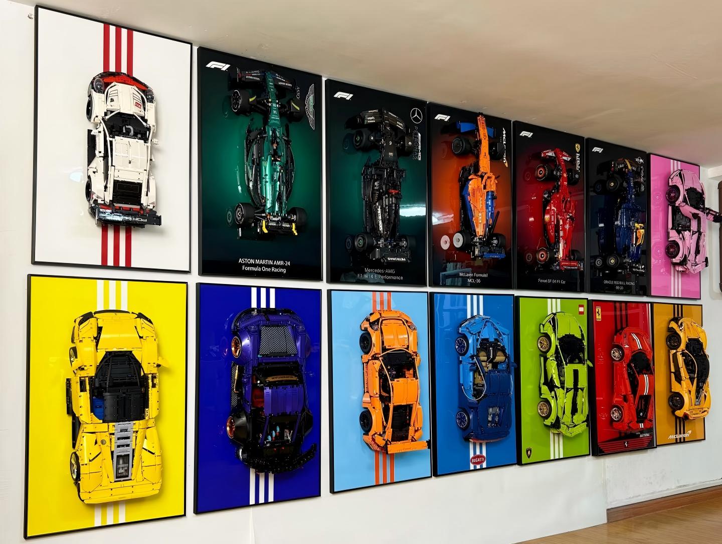 Wall Display Frame for LEGO® Speed Champions F1 Cars – brickzonehub
