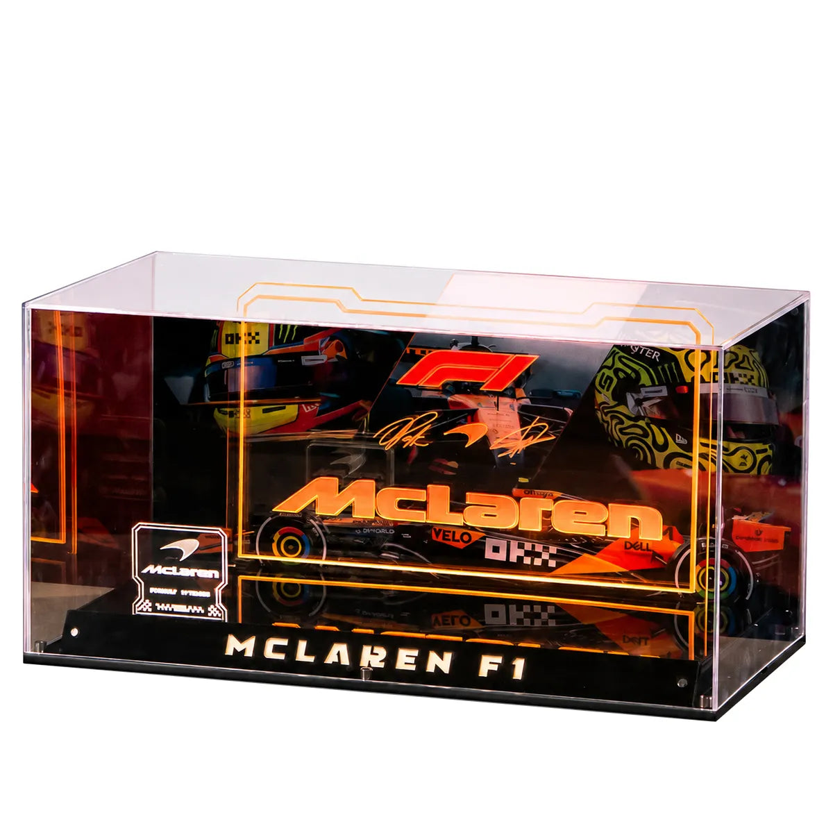 Acrylic Display Case for LEGO® McLaren Helmets 43023/43017 – brickzonehub