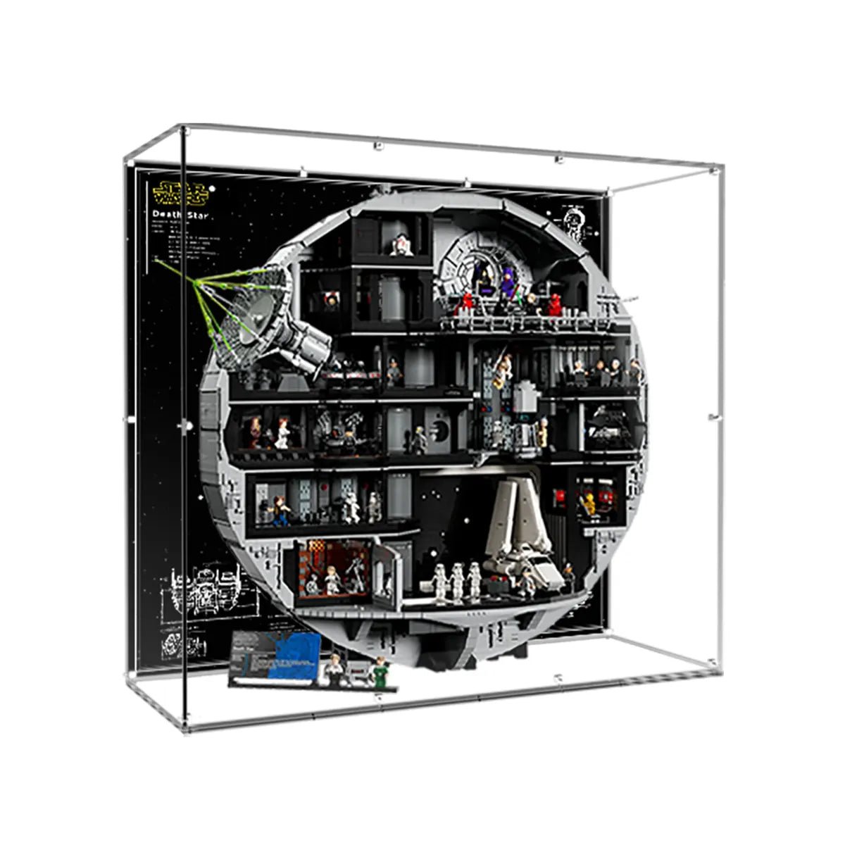 Acrylic Display Case for LEGO® Star Wars™ Death Star™ 75419 – brickzonehub