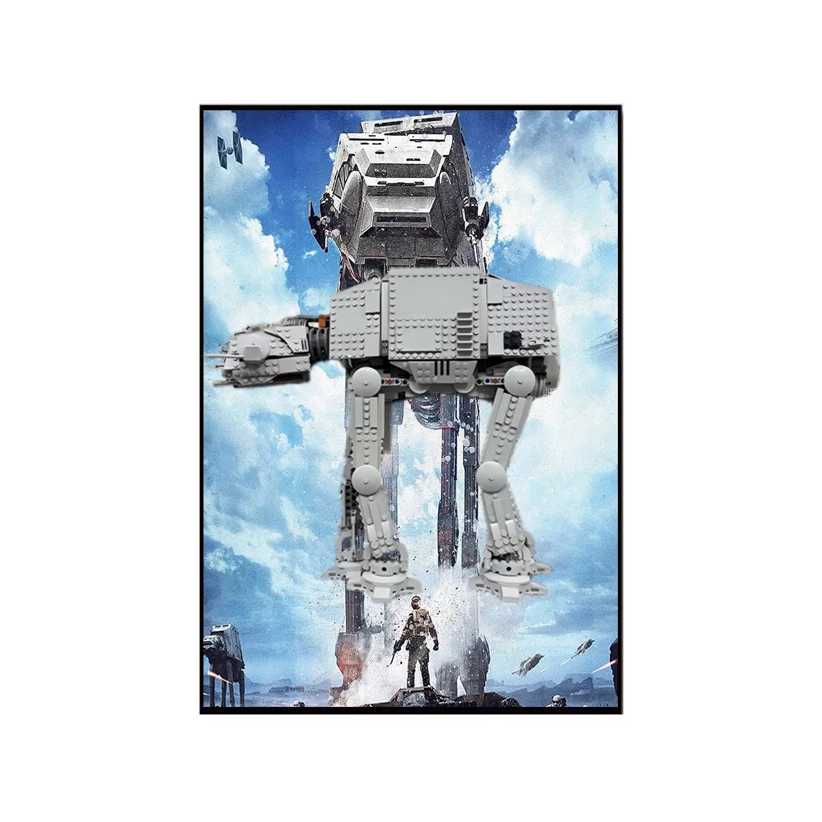 Wall Display Frame Compatible with LEGO® Star Wars™ AT-AT Walker 75288 ...