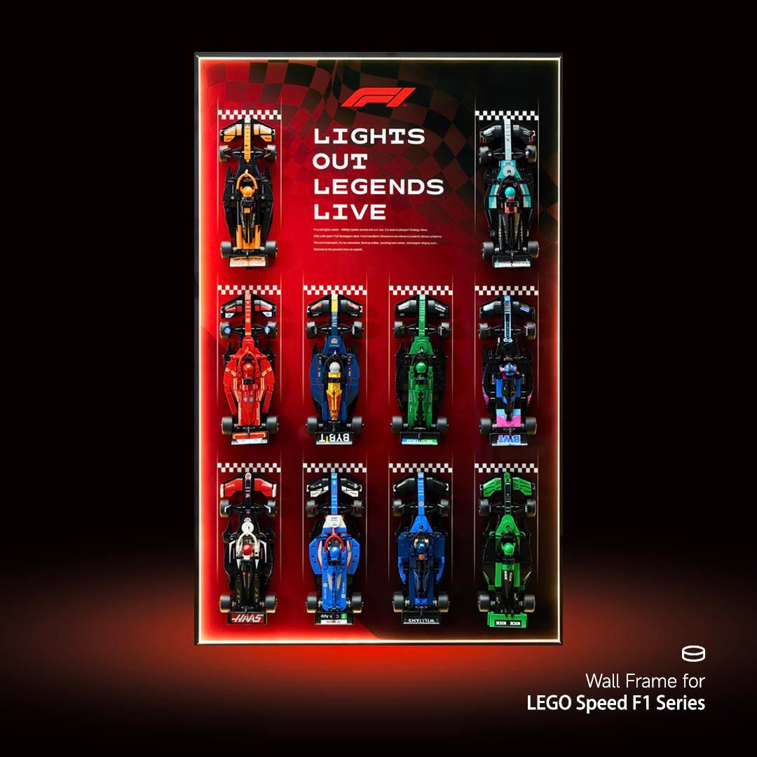 Wall Display Frame for LEGO® Speed Champions F1 Cars – brickzonehub