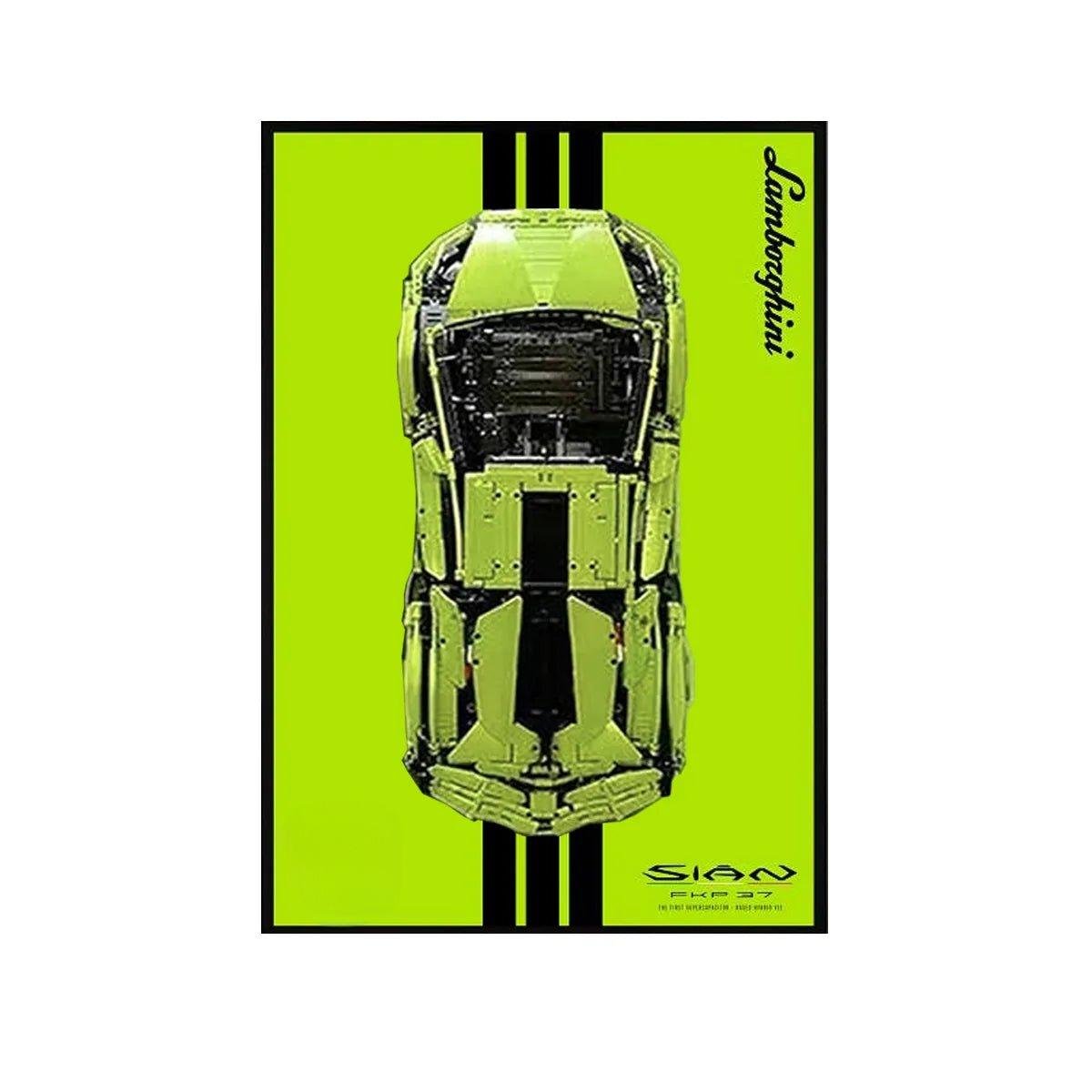 Luxury Wall Display Frame for LEGO® 42115 Lamborghini Sian – brickzonehub